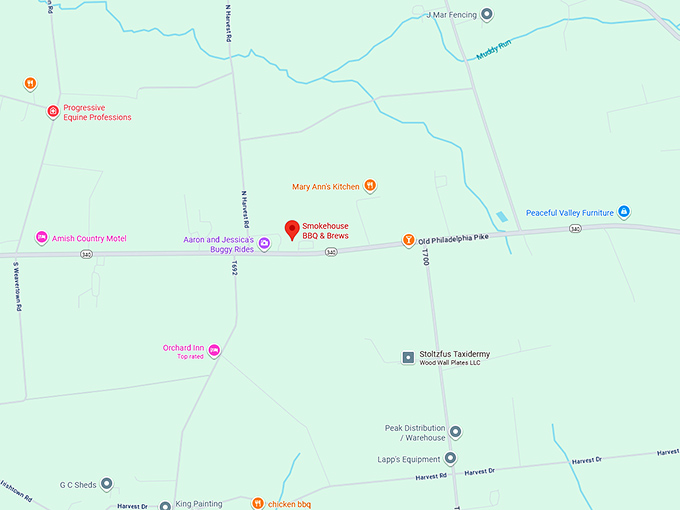 16. smokehouse bbq & brews map