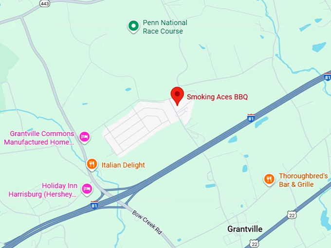 16. smoking aces bbq map