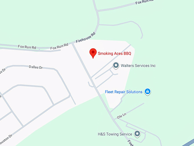 16. smoking aces bbq map