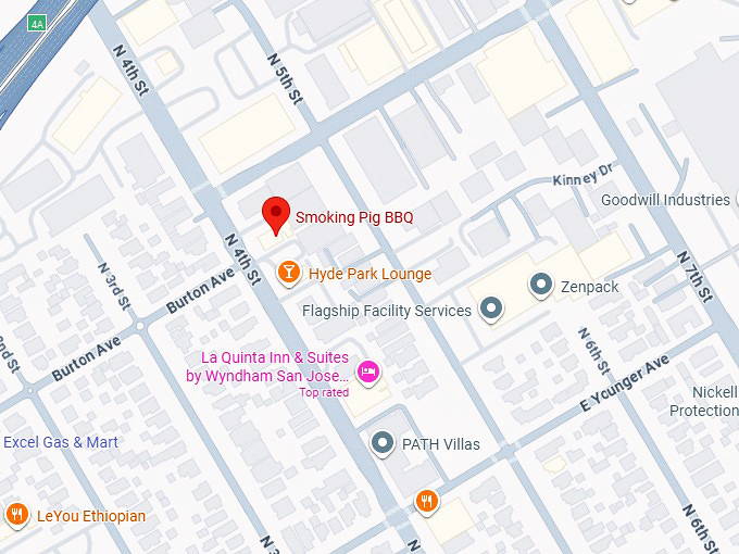 16. smoking pig bbq map