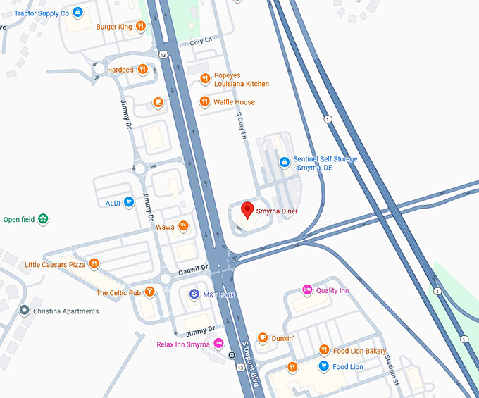 16. smyrna diner map