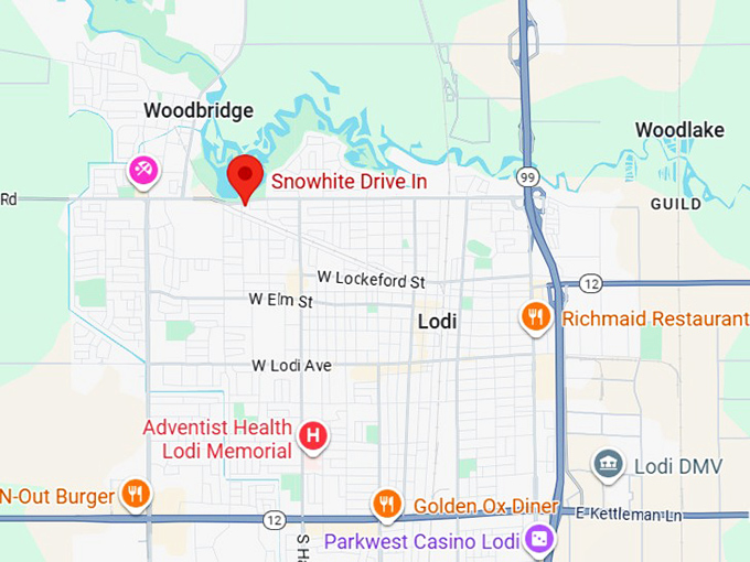 16. snowhite drive in map