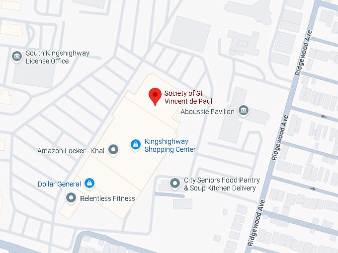 16. society of st. vincent de paul thrift store map