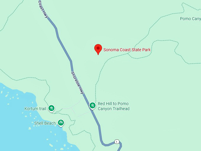 16. sonoma coast state park map