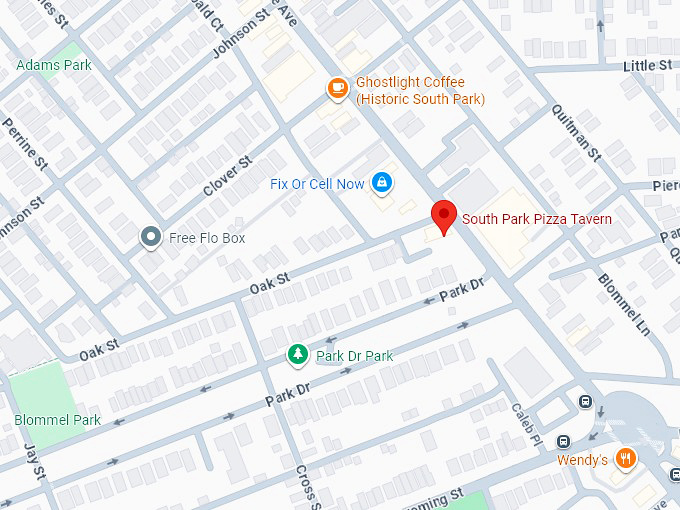 16. south park pizza tavern map