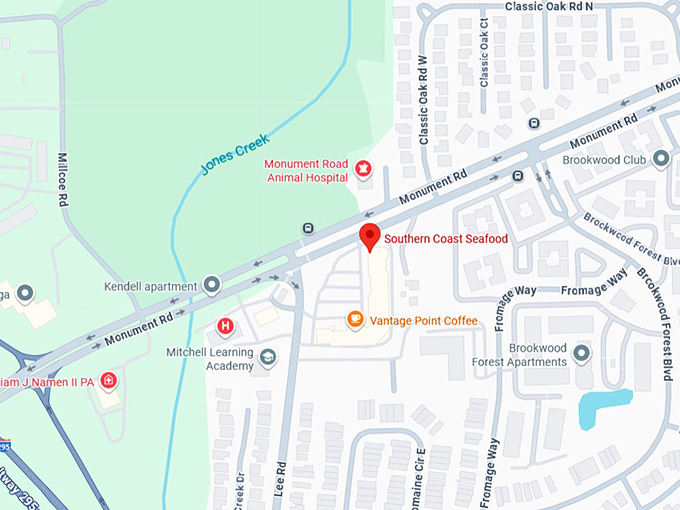 16. southern coast seafood map