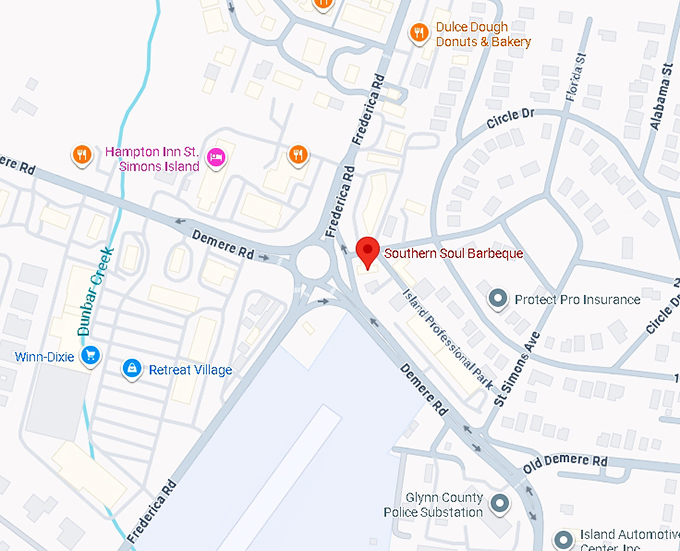 16. southern soul barbeque map