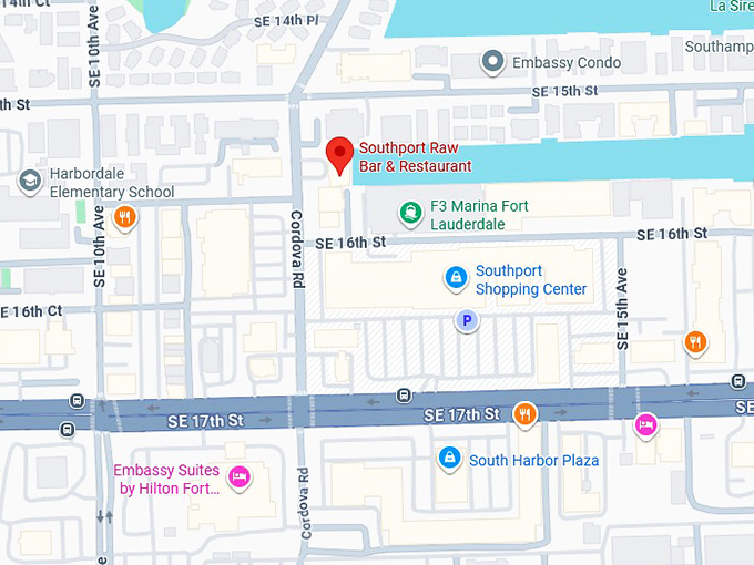 16. southport raw bar & restaurant map