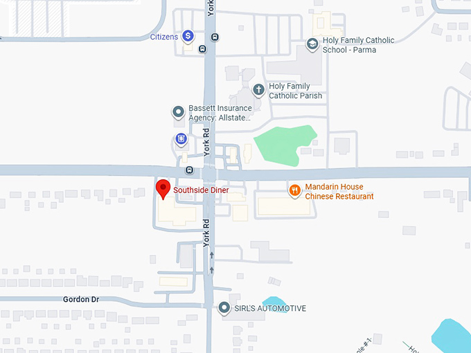 16. southside diner map