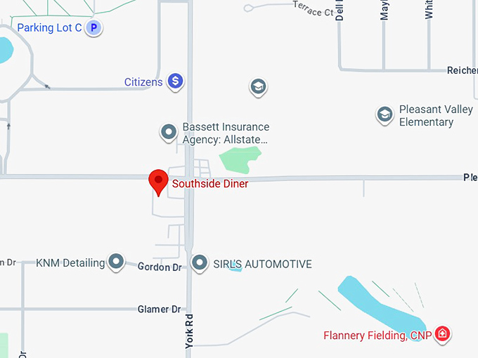 16. southside diner map