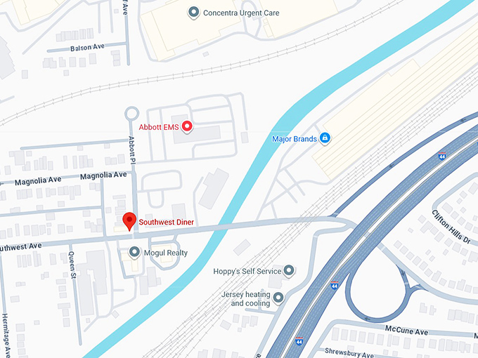 16. southwest diner map