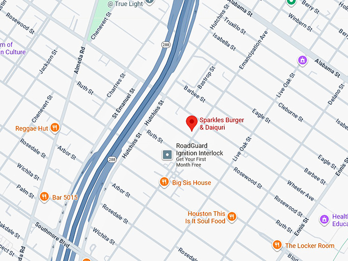 16. sparkles burger & daiquri map