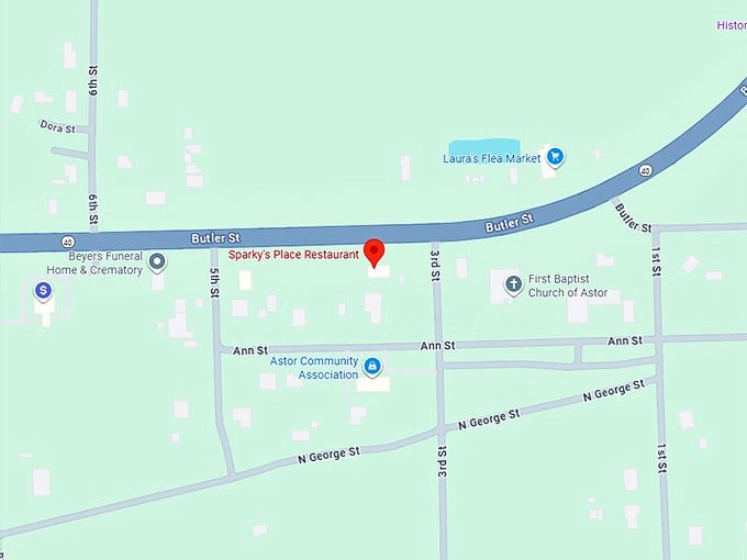 16. sparky's place restaurant map