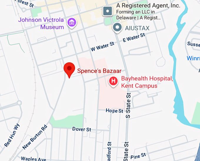 16. spence's bazaar map