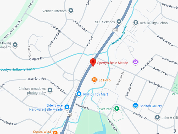 16. sperry's belle meade map