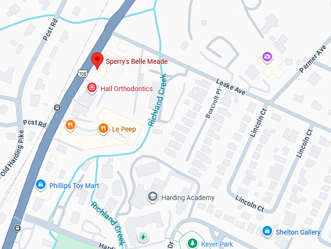 16. sperry's belle meade map