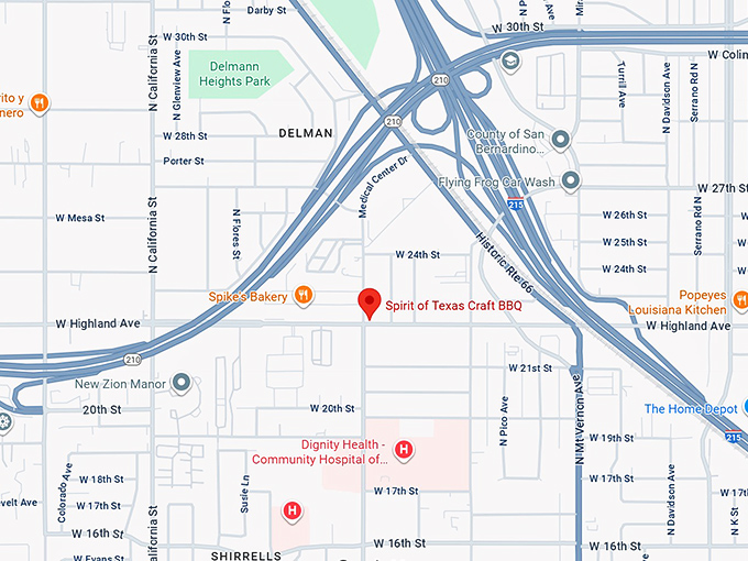 spirit of texas craft bbq map