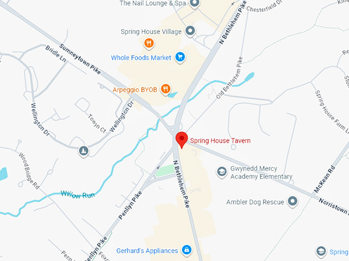 16. spring house tavern map