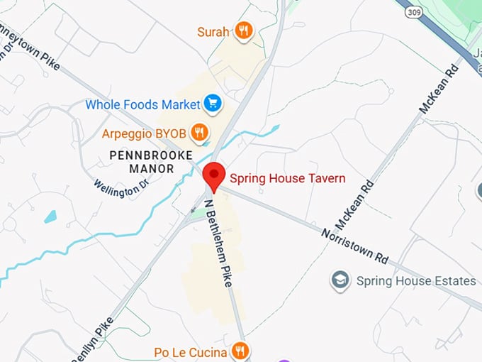 16. spring house tavern map