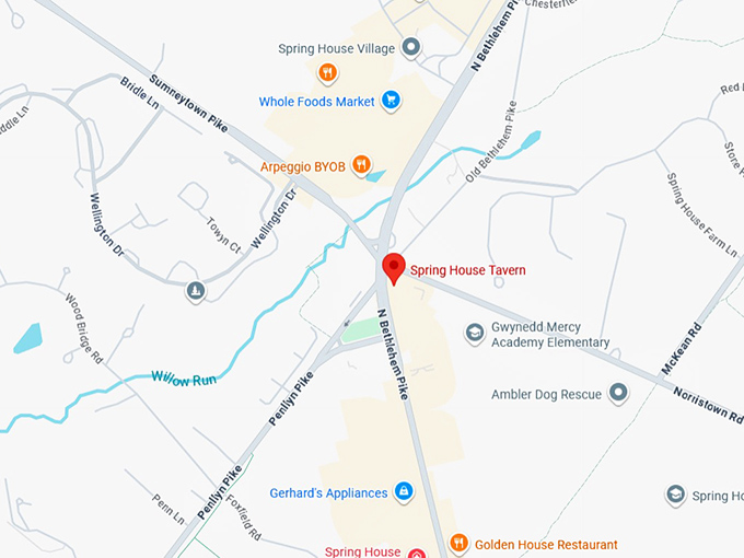 16. spring house tavern map