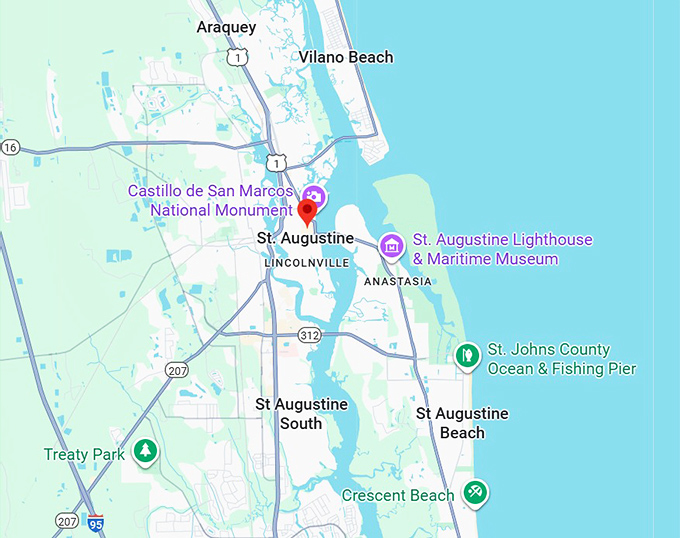 16. st. augustine map