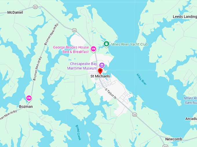 16. st. michaels map