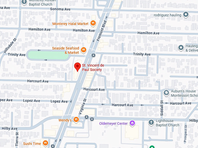 16. st. vincent de paul society (1269 fremont blvd) map