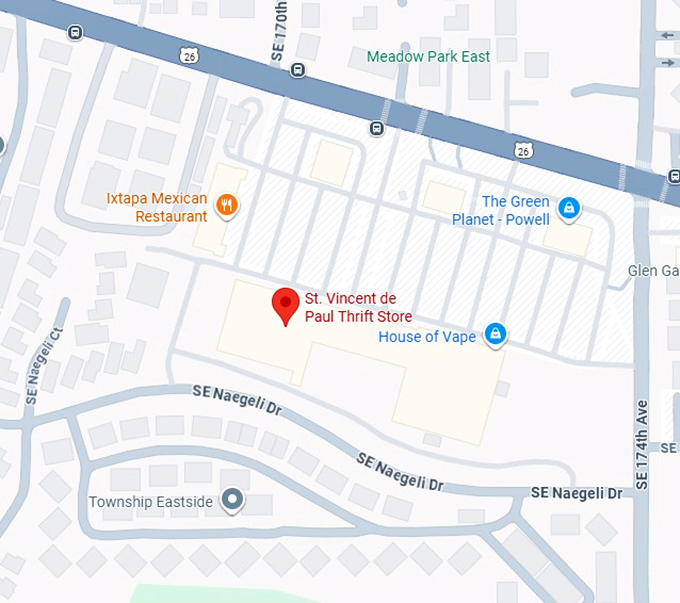 16. st. vincent de paul thrift store map