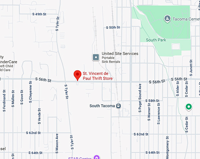 16. st. vincent de paul thrift store map