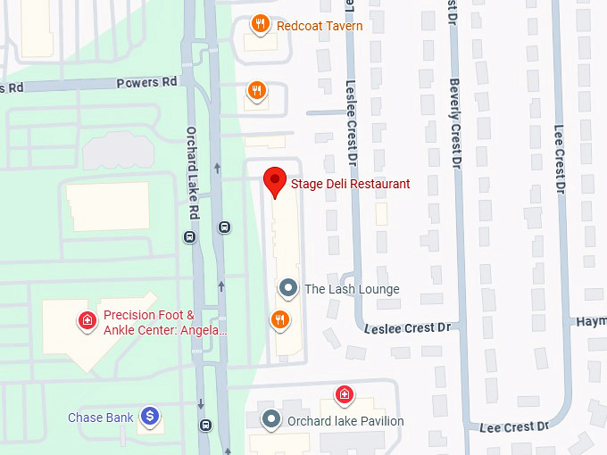 16. stage deli restaurant map