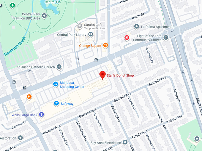 16. stan's donut shop map