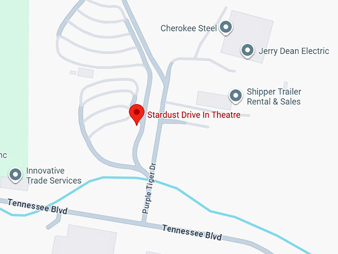 16. stardust drive in theatre map