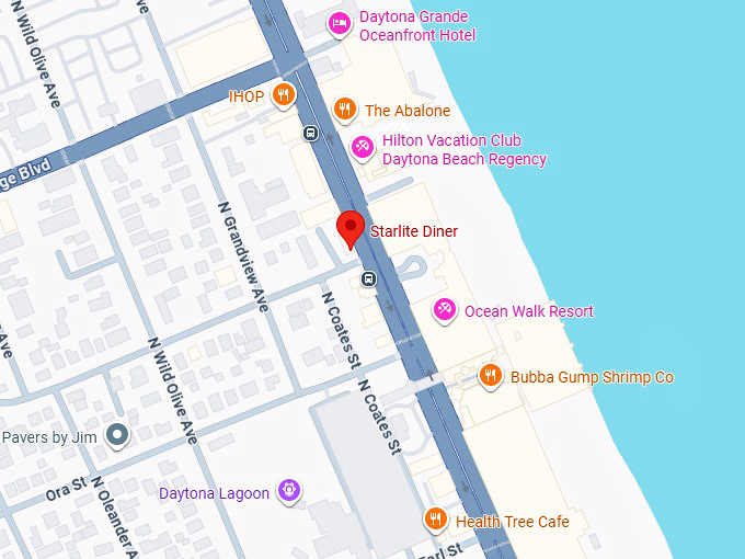 16. starlite diner map
