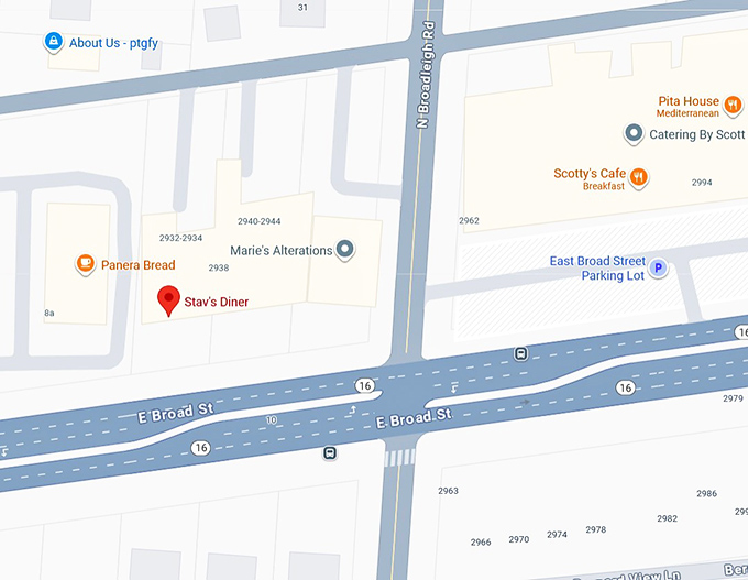 16. stav&rsquo;s diner map