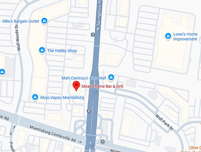 16. steak thyme bar & grill map