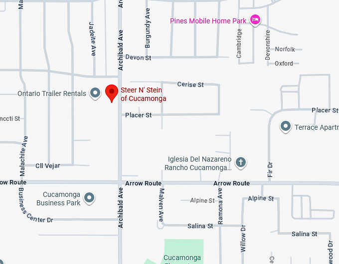 16. steer n' stein of cucamonga map