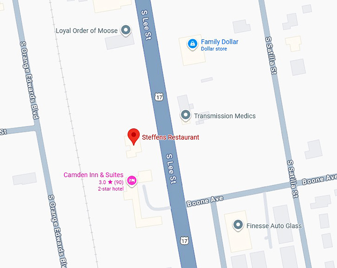 16. steffens restaurant map