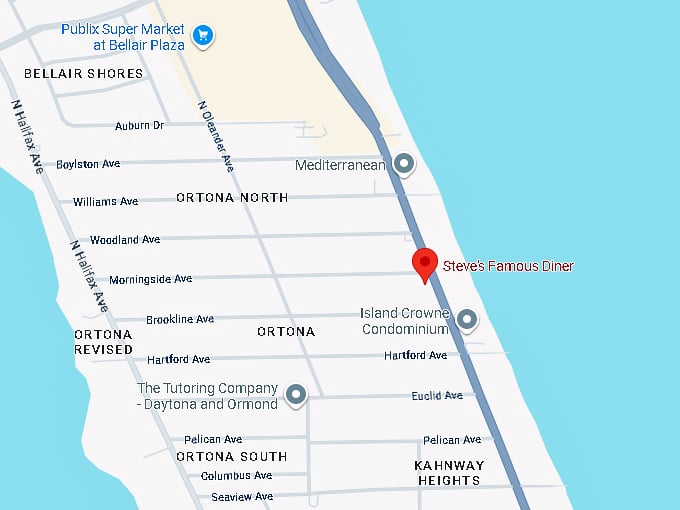 16. steve&rsquo;s famous diner (2011 n atlantic ave) map