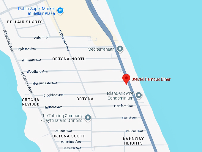 16. steve&rsquo;s famous diner (2011 n atlantic ave) map