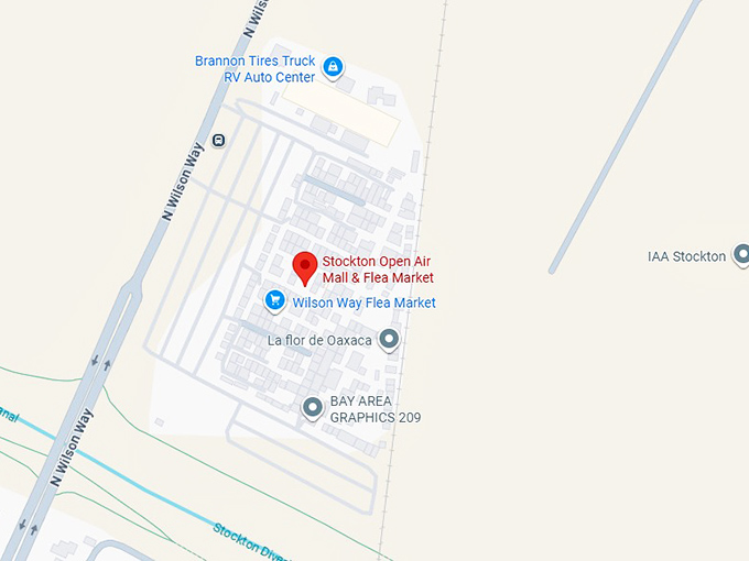 16. stockton open air mall & flea market map