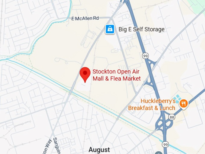 16. stockton open air mall & flea market map