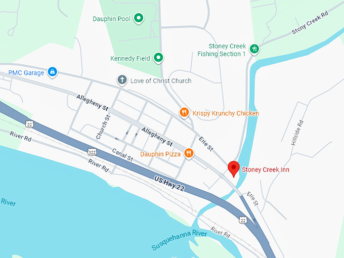 16. stoney creek inn map