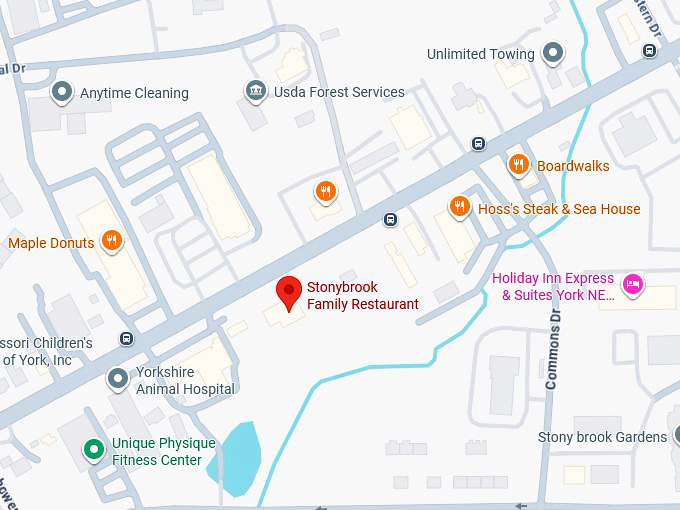 16. stonybrook family restaurant map