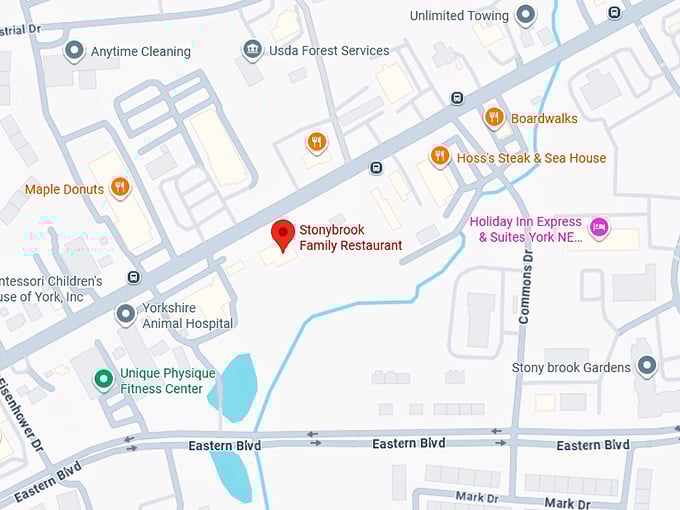 16. stonybrook family restaurant map