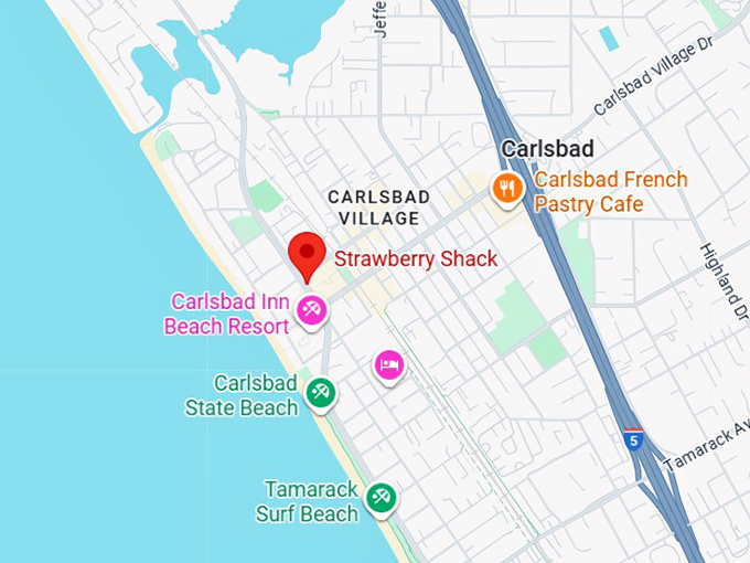 16. strawberry shack map