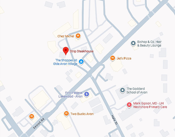 16. strip steakhouse map