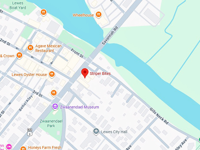 16. striper bites map