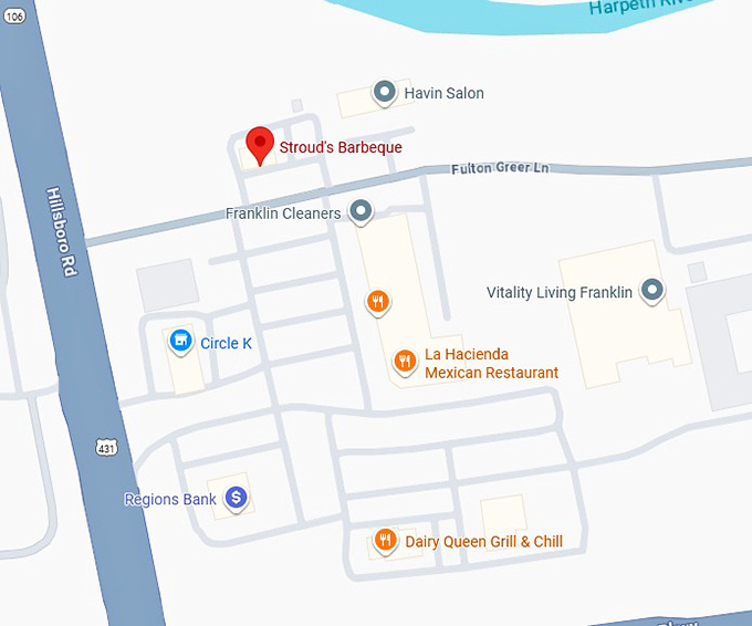 16. stroud&rsquo;s barbeque map