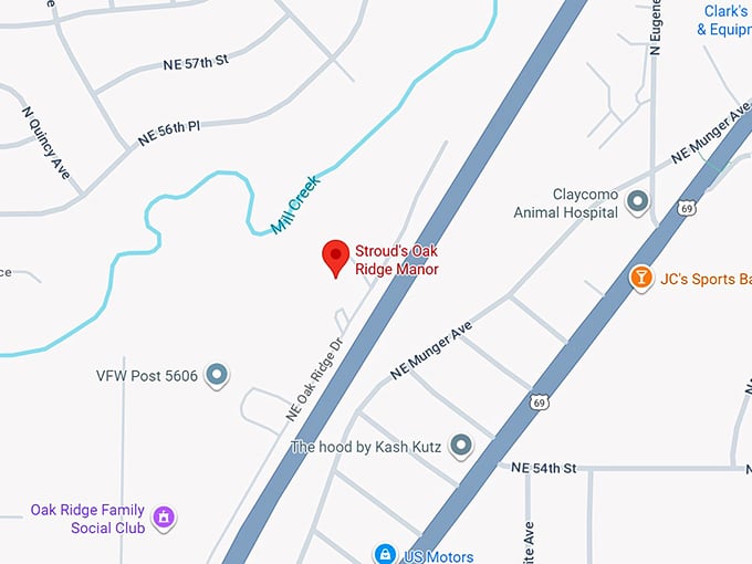 16. stroud's oak ridge manor map