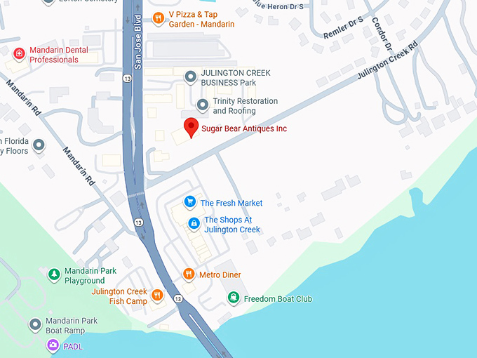 sugar bear antique mall map